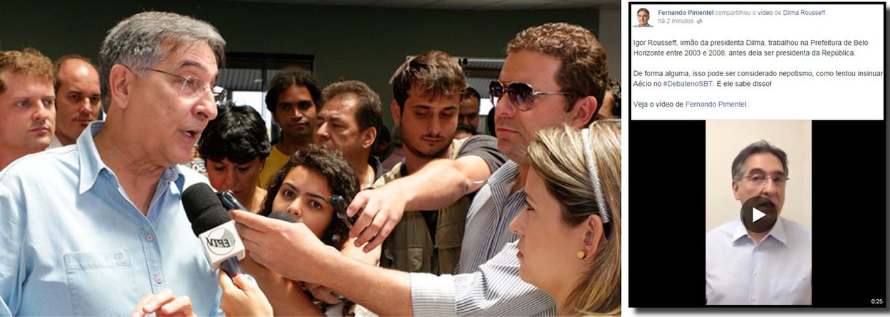 Pimentel rebate Aécio: Irmão de Dilma "trabalhou com regularidade ...