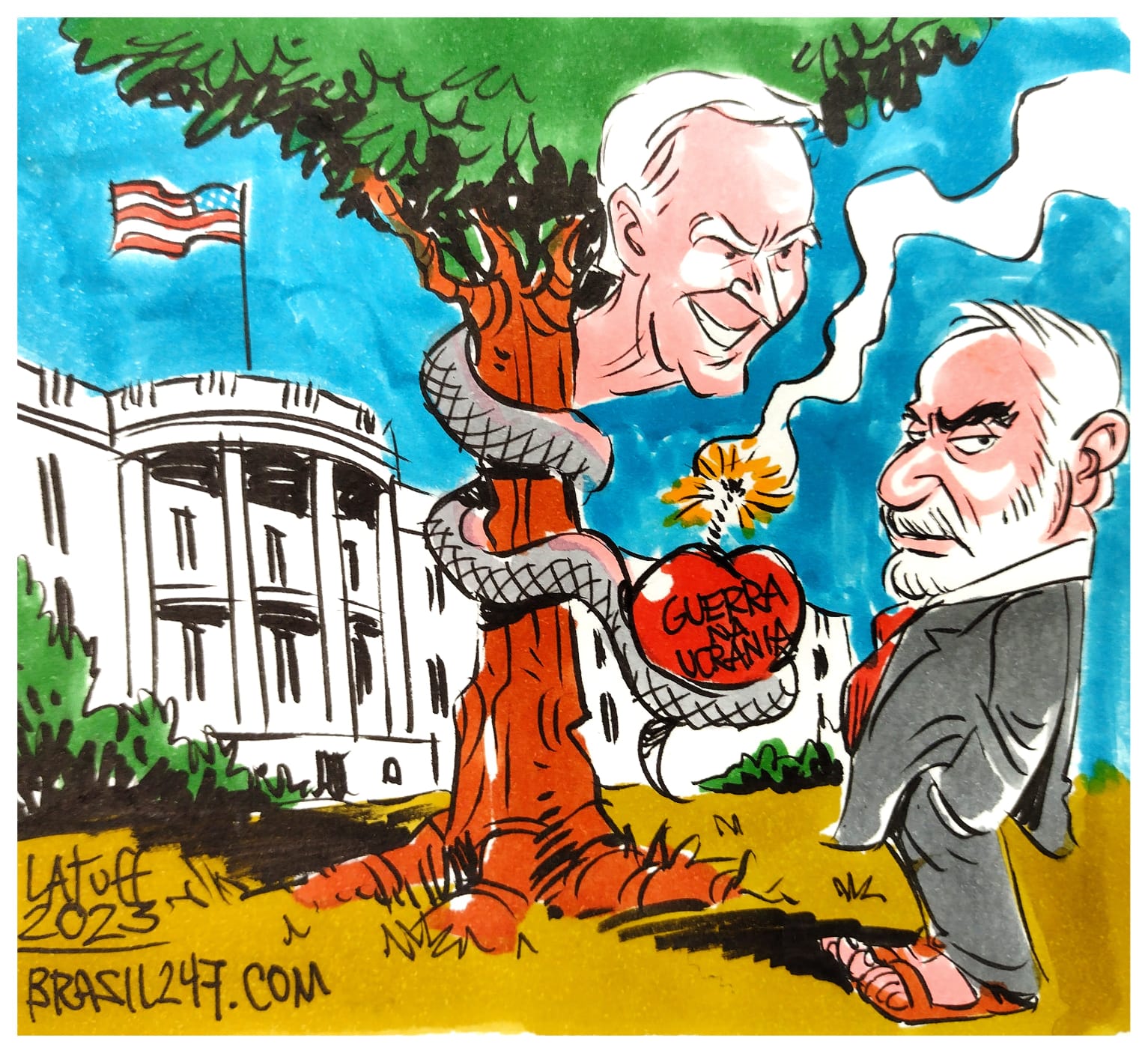 Lula goes to Washington : r/editorialcartoons