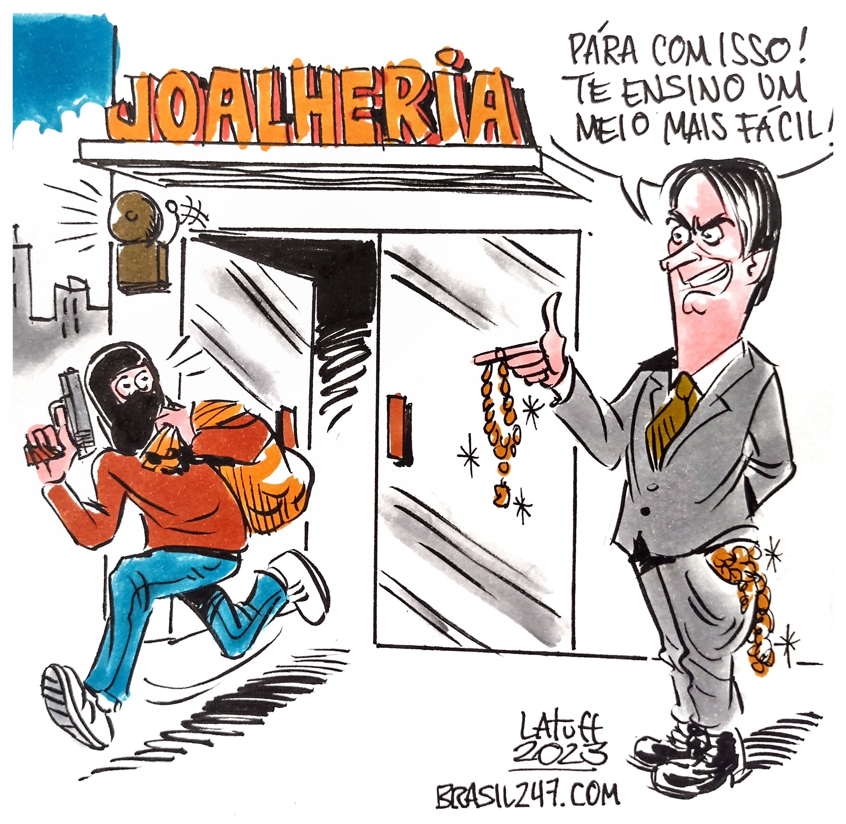 As joias de Bolsonaro - Carlos Latuff - Brasil 247