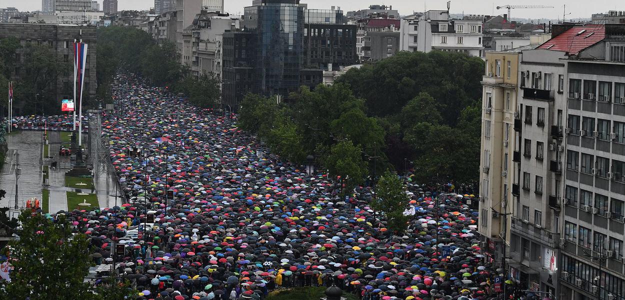 Četvrti protest "Srbija protiv nasilja" (FOTO GALERIJA)