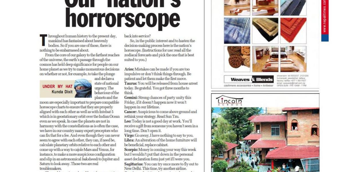 Written in the stars | Nepali Times